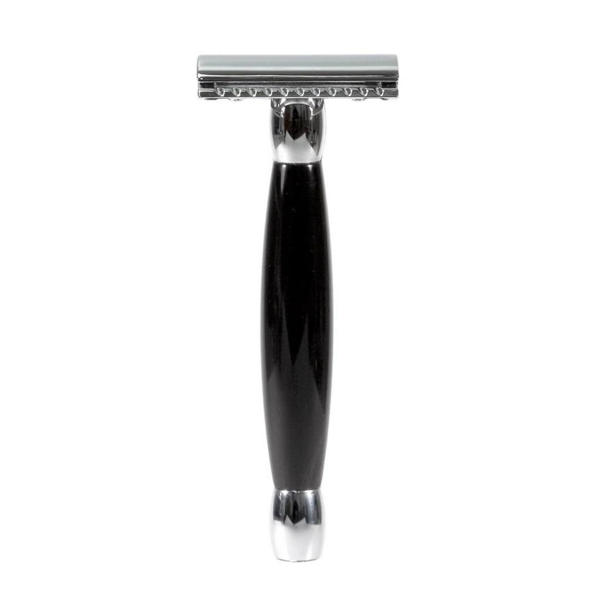 MERKUR 27C Long-Handle Double-Edge Safety Razor, Natural Horn in Brigh ...
